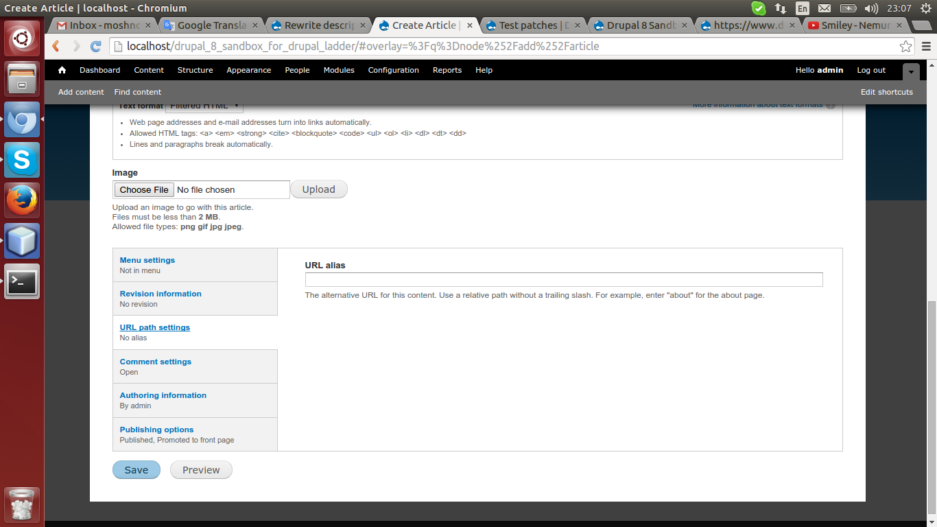 Rewrite description for URL alias on node/add/* [#2639516] | Drupal.org